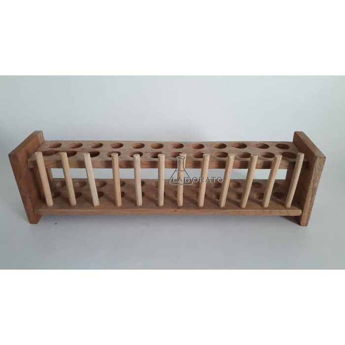 Jual RAK TABUNG REAKSI KAYU 24 LUBANG X 18 MM VS1694 | Shopee Indonesia
