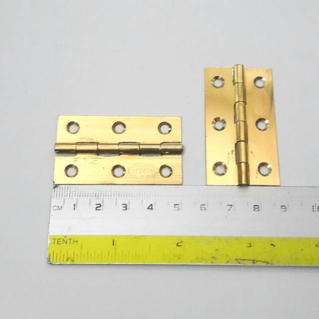 Jual Engsel jendela kecil, engsel laci kuningan 2 inch | Shopee Indonesia