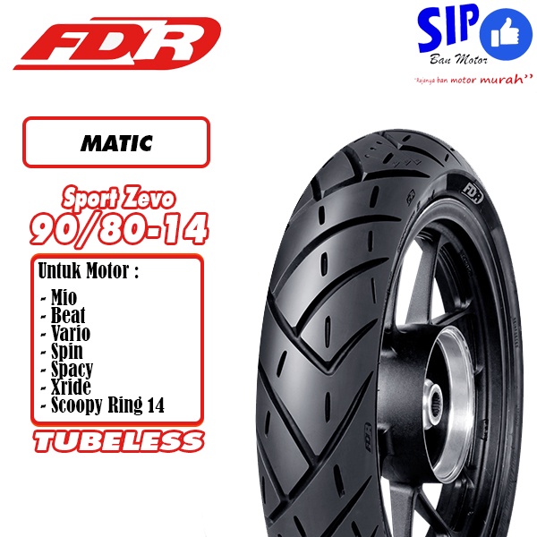Jual Ban motor matic FDR Sport Zevo 90 80 14 Tubeless | Shopee Indonesia