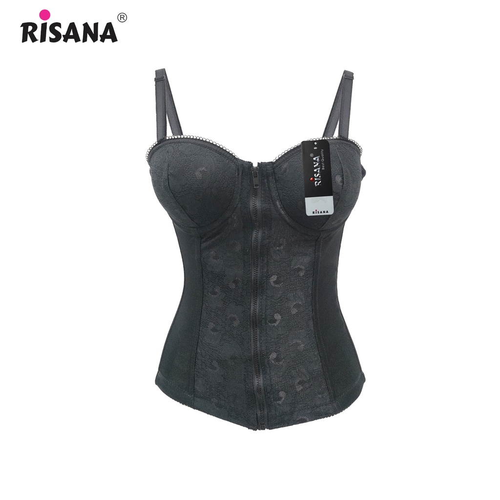 Jual RISANA - Body Shaper Long Torso Longtorso Zipper Corset Bra Korset ...