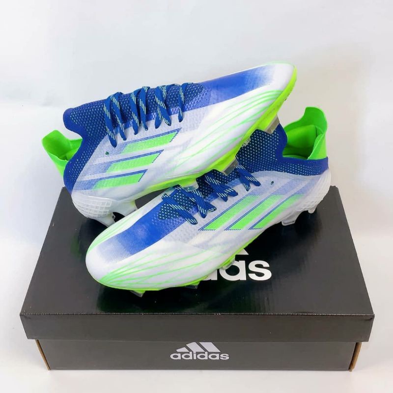 Jual Sepatu Bola Adidas X Speedflow 1 Adizero Prime White Blue Green FG ...