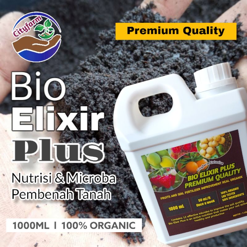 Jual Pupuk Premium Bio Elixir Plus Untuk Tanah Daun Bunga Dan Buah 1 ...