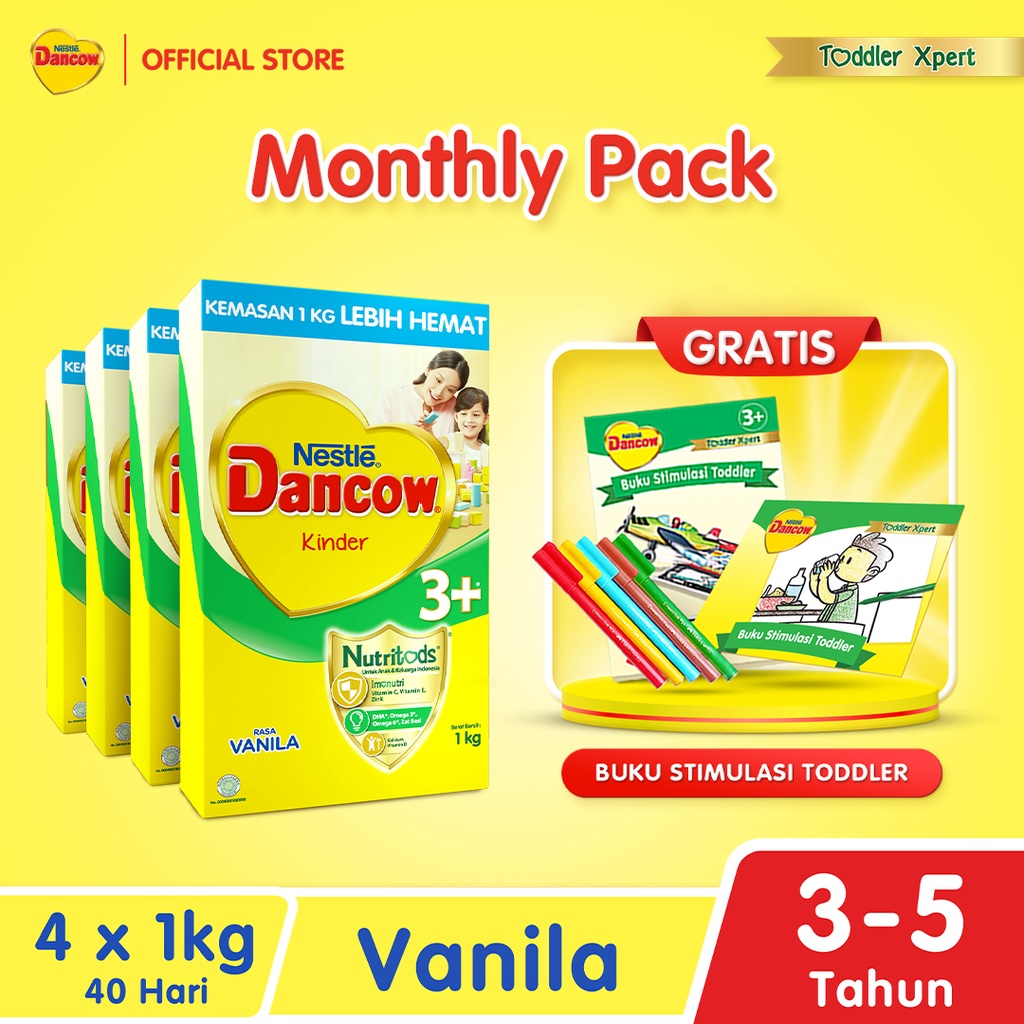 Jual Nestle Dancow 3+ dengan Susu Pertumbuhan Rasa Vanila 3-5 Tahun Box ...