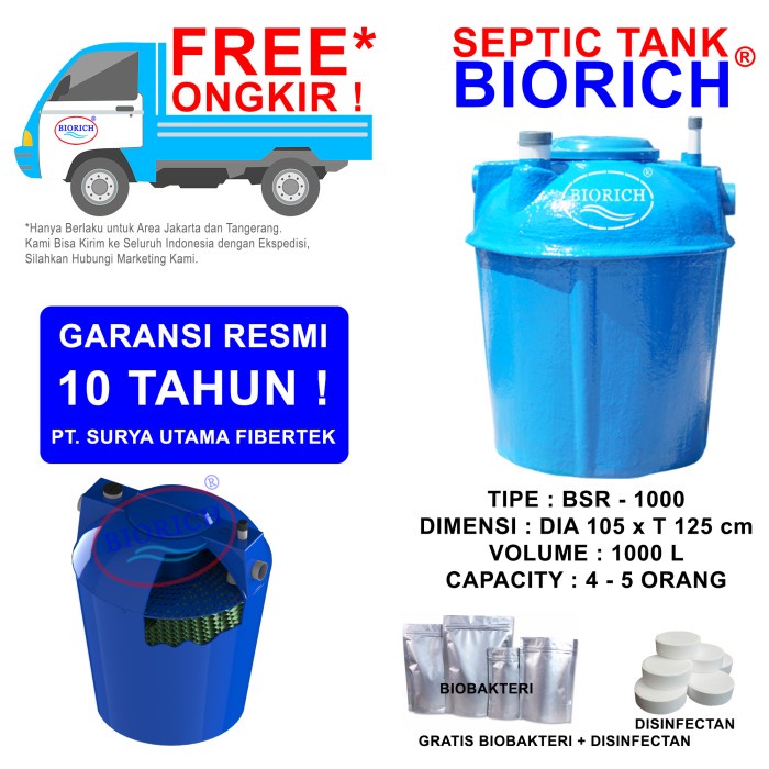 Jual [SIAP COD] Septic Tank Bio, Biotech, Biofil, Tangki Septik Biotank ...
