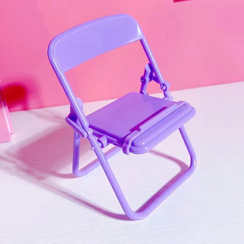 Jual Phone Holder Chair Stand Holder HP Model Kursi Lipat Folding Chair ...