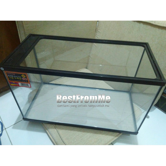 Jual Aquarium Nikita glass water tank 60 cm aquascape ikan hias reptil hamster kura-kura ...
