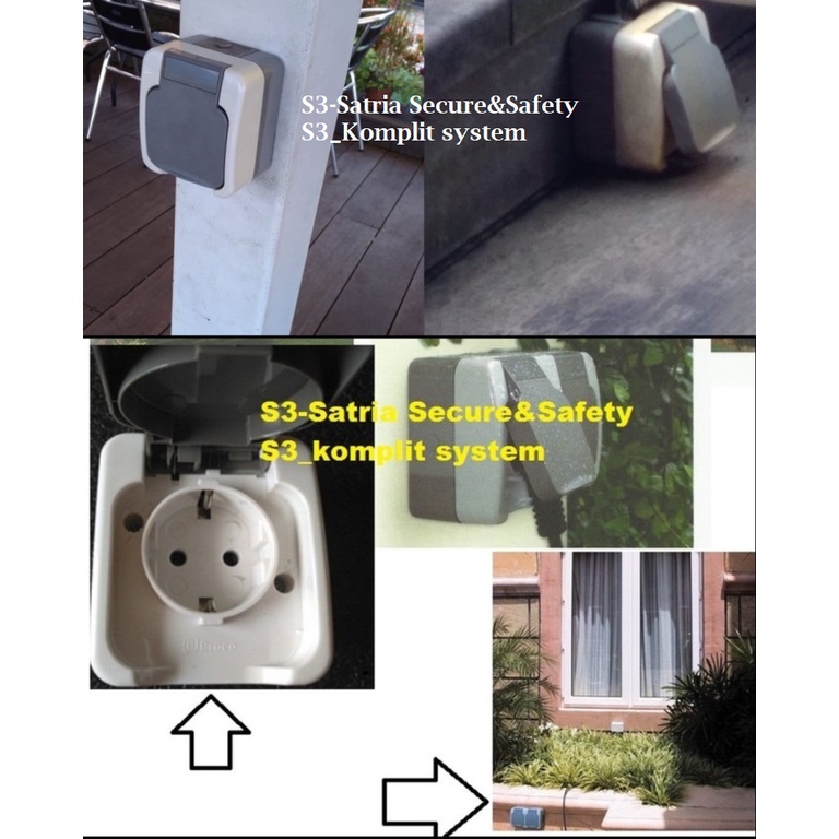 Jual Broco Stop kontak Atlantic colokan listrik Waterproof colok kan ...