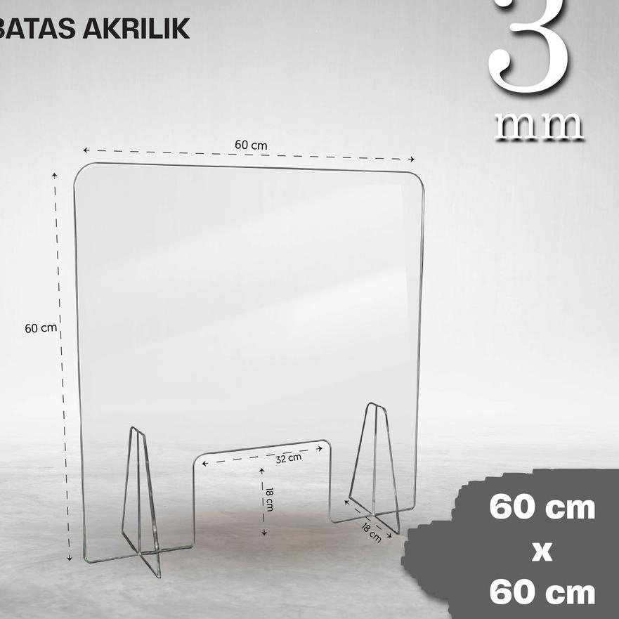 Jual Update - PARTISI / SEKAT / PEMBATAS MEJA AKRILIK TABLE DIVIDER 60 ...