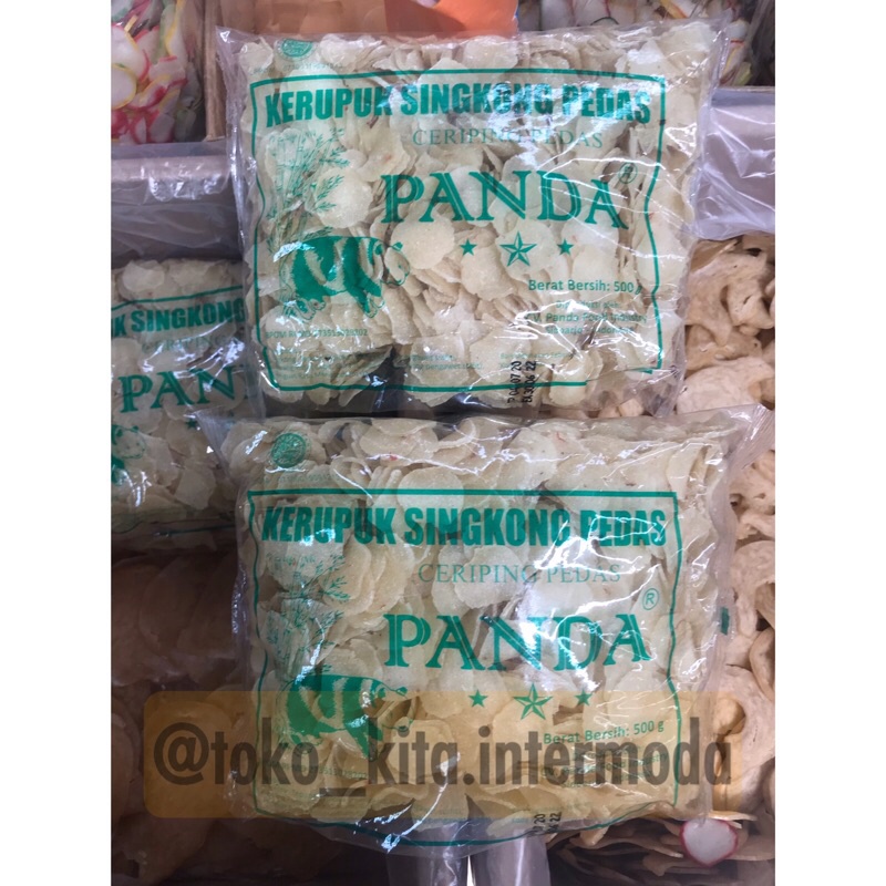 Jual Kerupuk Singkong Pedas panda 500 gr | Shopee Indonesia