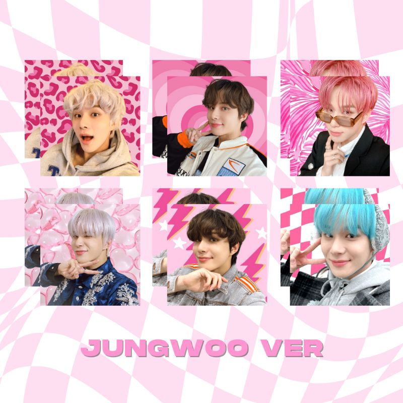 Jual sticker nct 127 5x5 sized photo sticker pink core deco fanmade ...