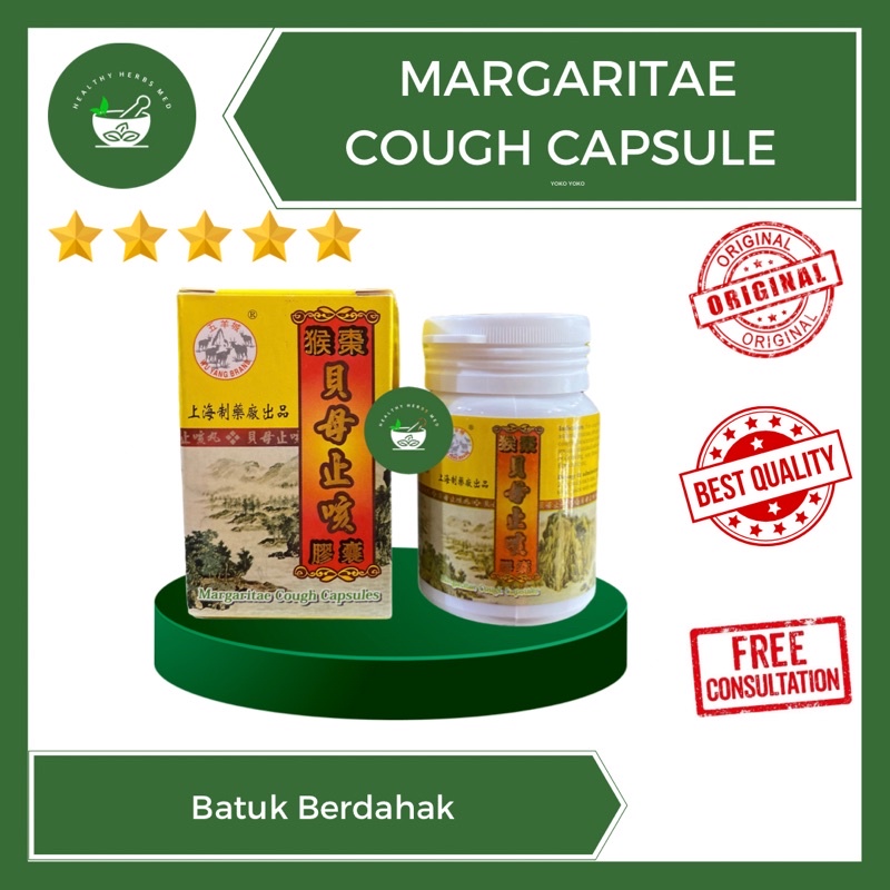 Jual Obat Batuk Dahak Bronkitis Margaritae Cough Capsule | Shopee Indonesia