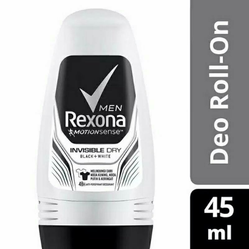 Jual Rexona Men Deodorant Roll On Invisible Dry 45ml | Shopee Indonesia