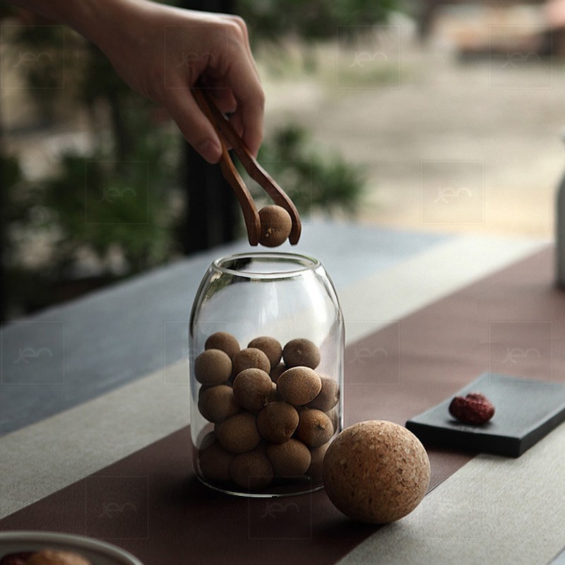 Jual Botol Kaca / Topless Kaca / Jar Storage dengan tutup bola gabus ...