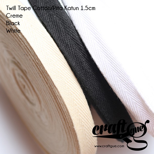 Jual Twill Tape/Pita Katun 15mm (Roll) | Shopee Indonesia