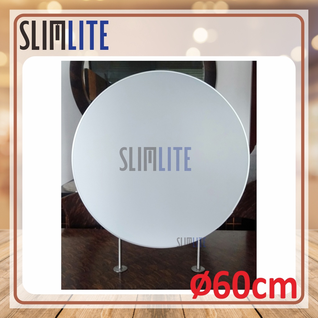 Jual Sign Board Bulat 60cm / Neon Box tanpa Lampu / Papan Nama bulat ...