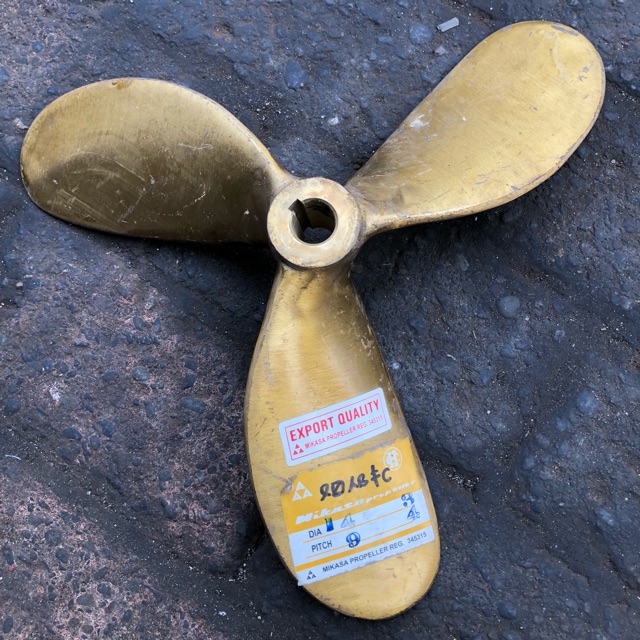 Jual Kipas Perahu / Wheel Propeller Mikasa 14 inchi 3 Daun Panjang (As ...