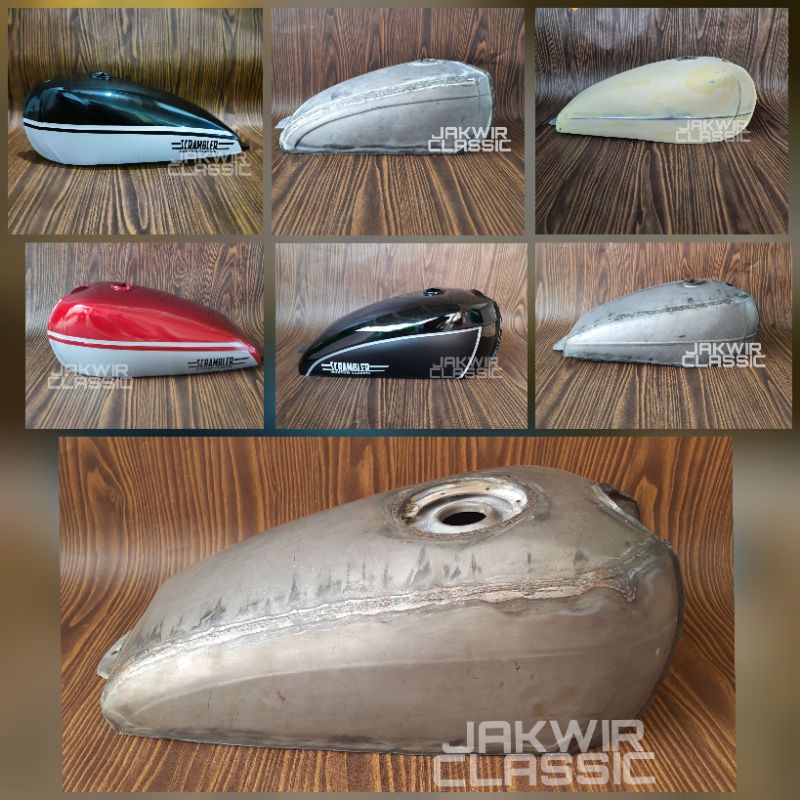 Jual Tangki Custom CG Japstyle tracker scrambler | Shopee Indonesia