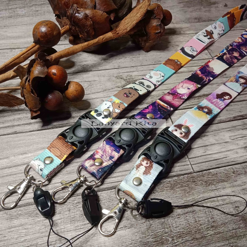 Jual Tali Gantungan Handphone HP Name Tag ID Card Phone Strap Lanyard ...