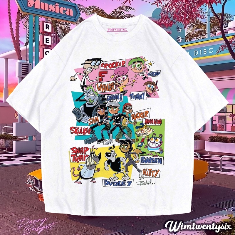 Jual KAOS CARTOON NETWORK FAIRLY ODDPARENTS VINTAGE TEE (OVERSIZE WHITE ...