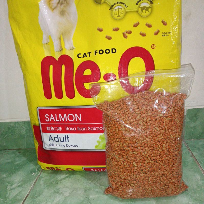 Jual Meo salmon adult kemasan 1kg Repack/ makanan kucing meo aalmon ...