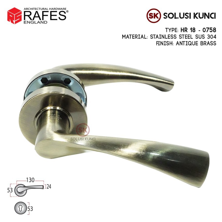 Jual Handle Pintu Roses RAFES ENGLAND SUS 304 (HR 18-0758) | Shopee ...
