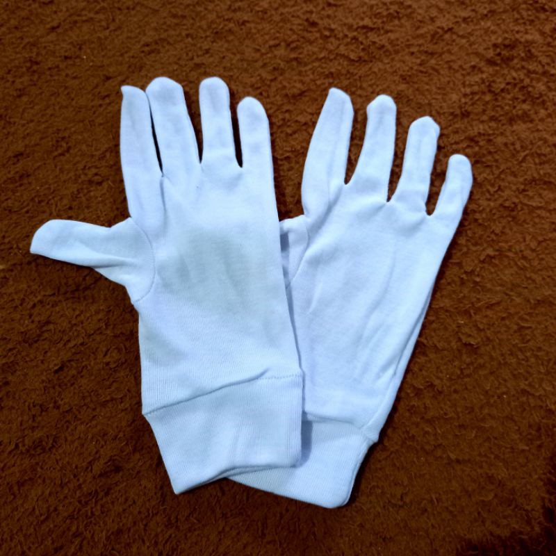 Jual Sarung Tangan Putih/Sarung Tangan Paskibra/Sarung tangan kain ...