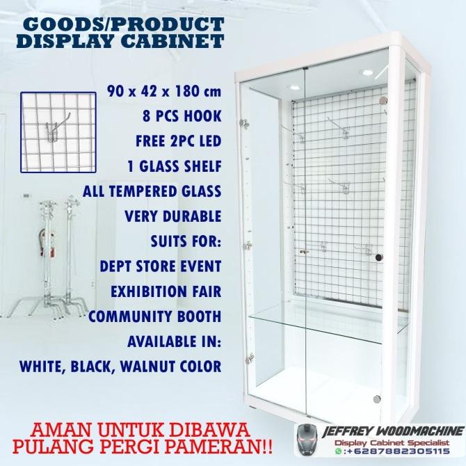 Jual Lemari Rak Pajangan Display Kaca Pajang Pameran Event Booth Fair ...