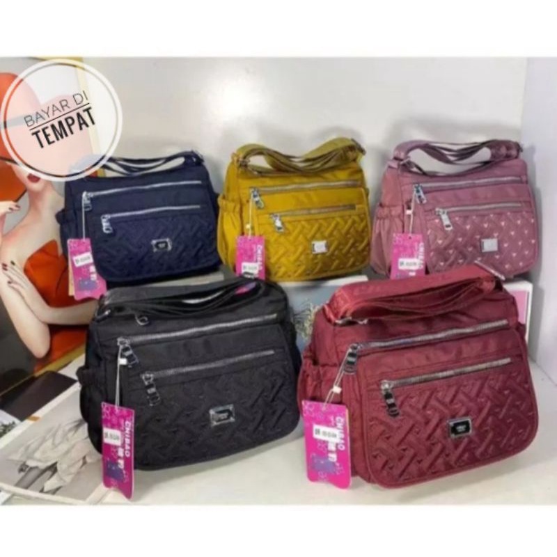 Jual HARGA DISKON.!!! Tas SELEMPANG wanita CHIBAO 192-22-30# kanvas ...