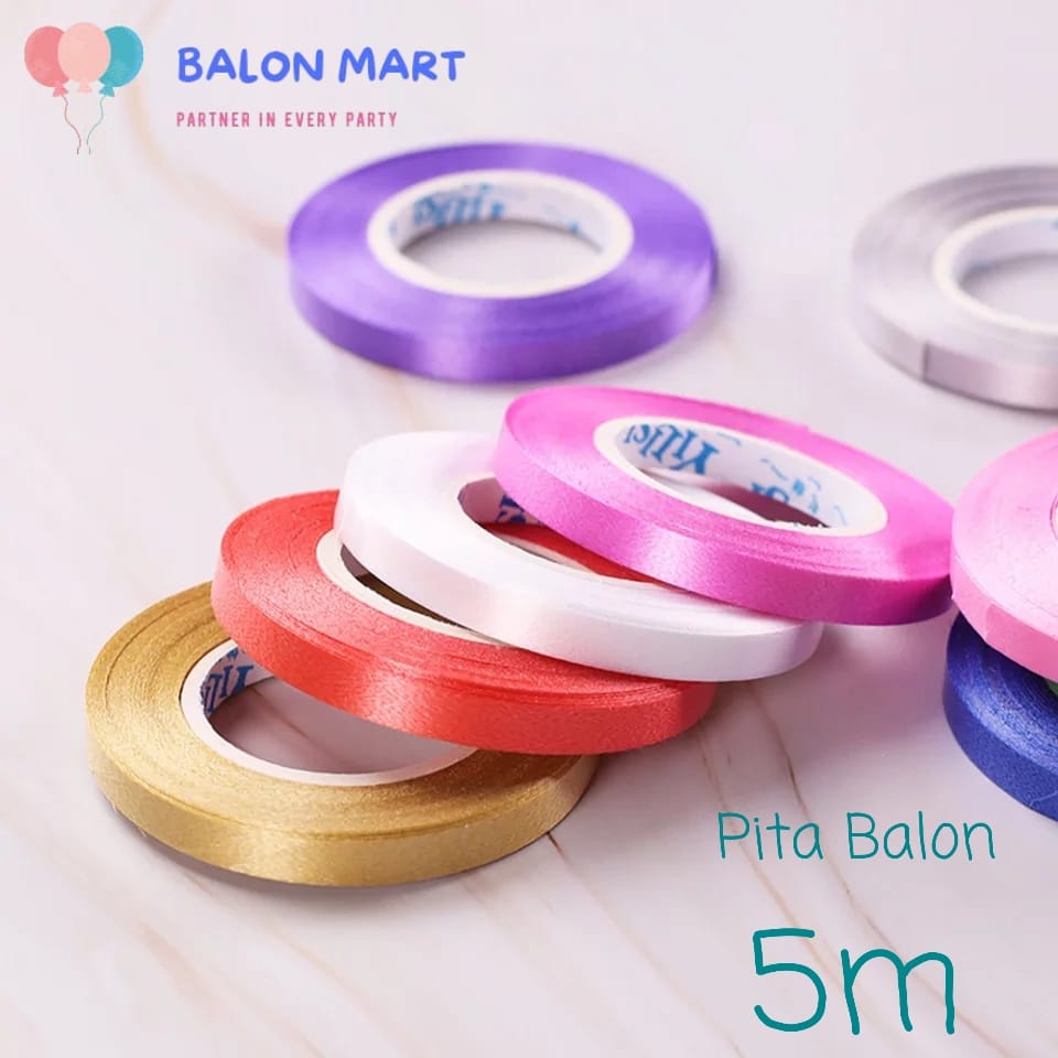 Jual Pita Balon Roll Kecil 5 meter (Satuan) | Shopee Indonesia