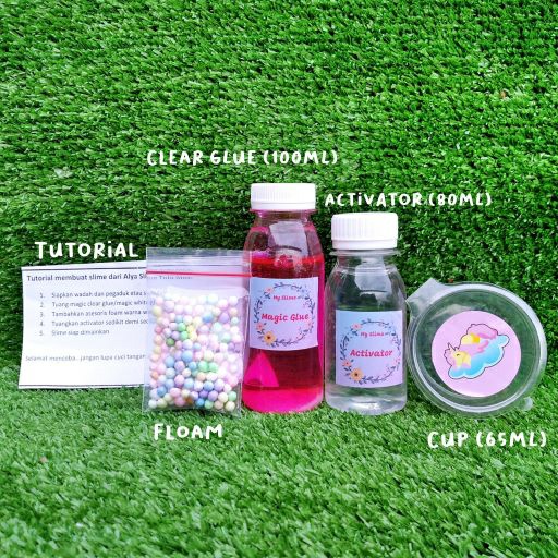 Jual SLIME KIT UNICORN CLEAR MINI PINK/SLIME KIT UNICORN/SLIME KIT ...