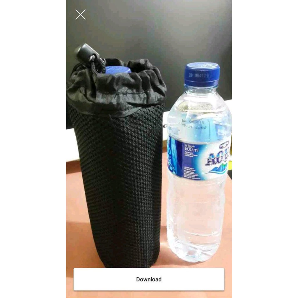 Jual DISKON sarung minum sarung botol aqua warna hijau ukuran 600 ml ...