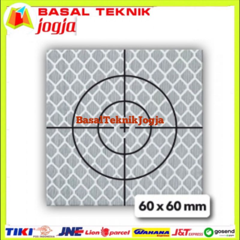 Jual Reflector Sheet 4x4 5x5 6x6 6cm 60mm Reflective Tape Target Laser ...