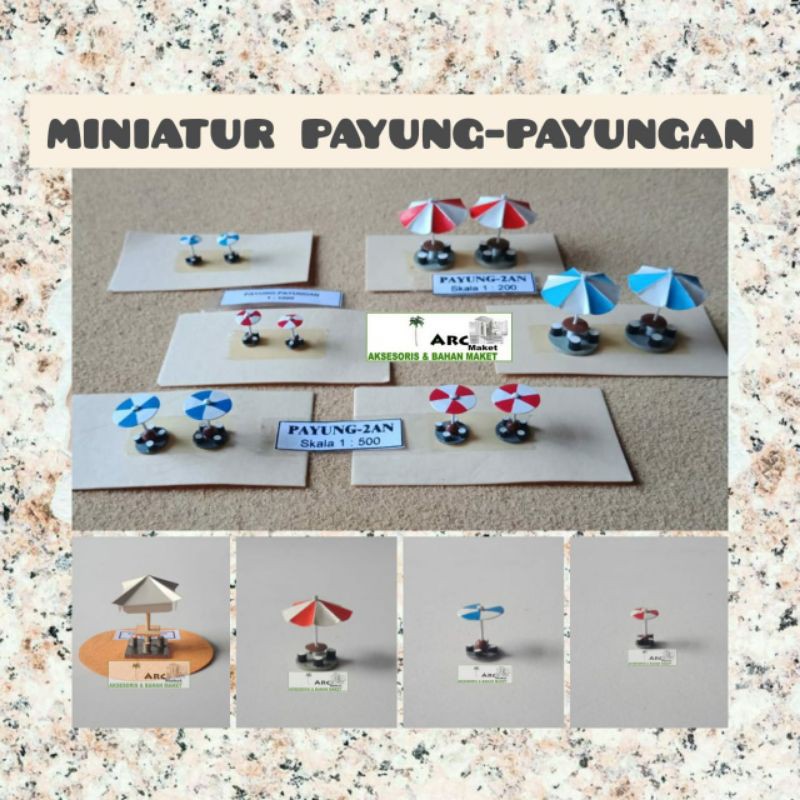 Jual Maket / Miniatur Payung-Payungan Berbagai Skala untuk Arsitektur ...
