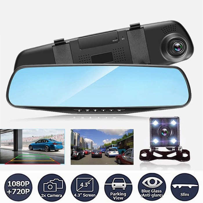 Jual Kaca Spion Tengah Mobil Rear Car DVR Camera 1080P Kamera | Shopee ...