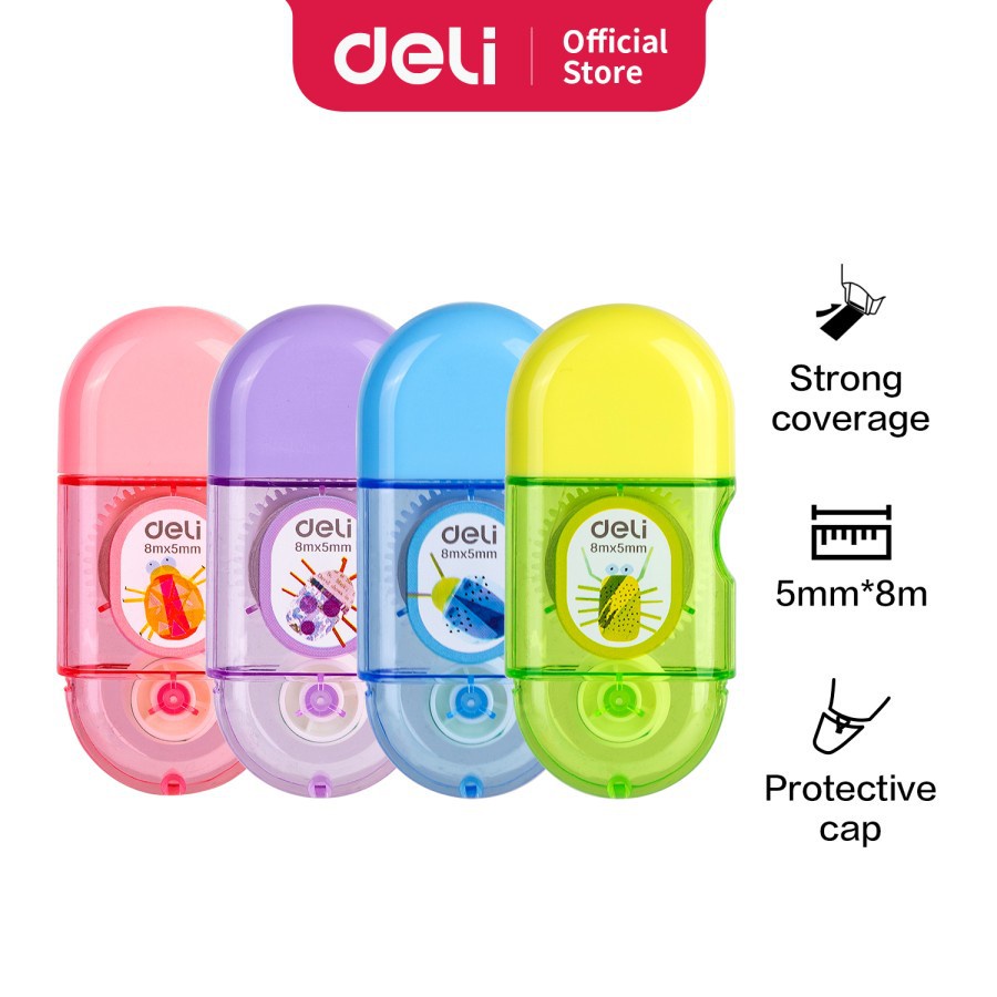 Jual Tipe-X DELI COMiKO Correction Tape 8mx5mm - EH351 | Shopee Indonesia