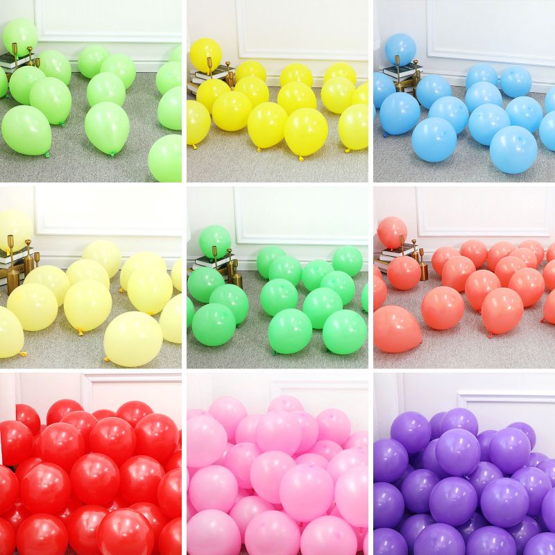 Jual Balon Latex Doff Polos 10 inch 1 Pack Isi 100pc / Balon latex doff ...