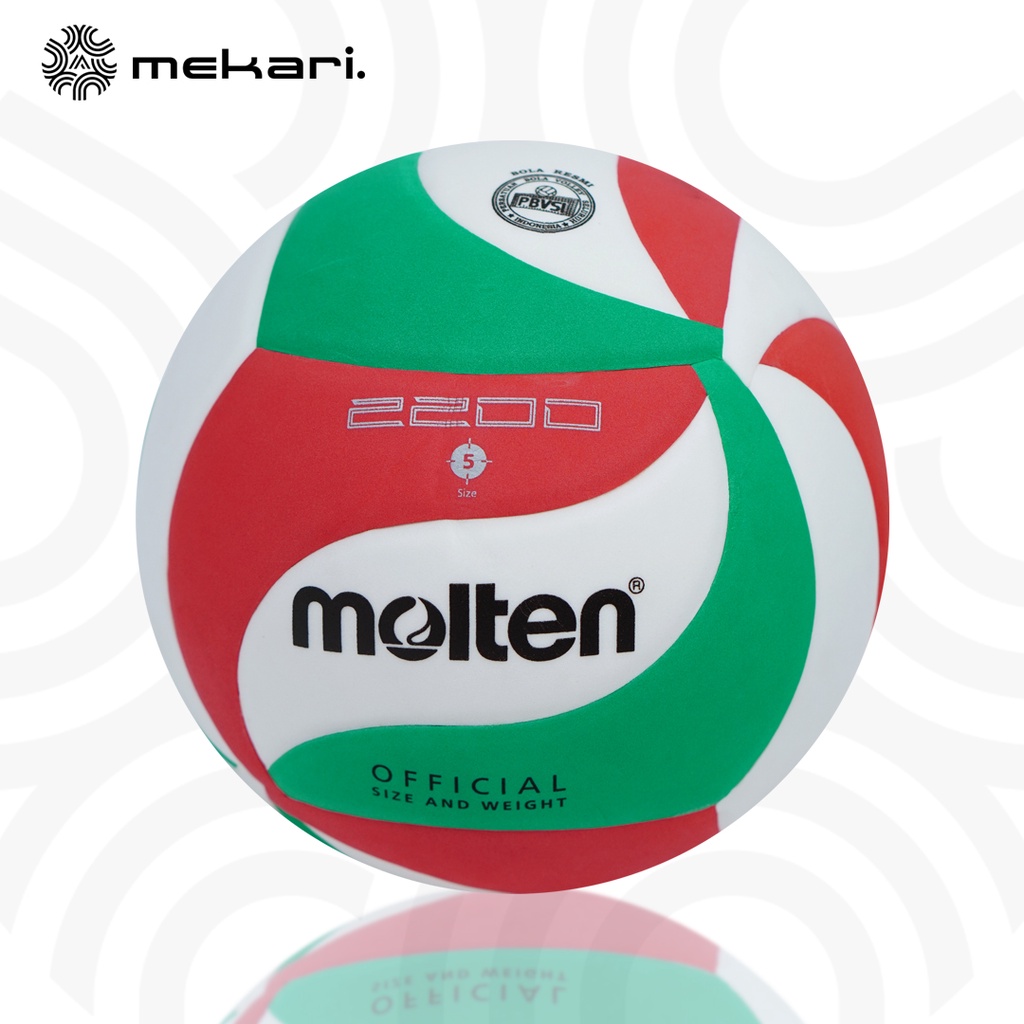 Jual Bola Volley Molten V5M2200 (Leather) | Shopee Indonesia