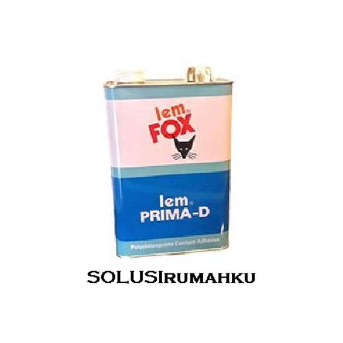 Jual Lem FOX Prima D Galon 2,5 Kg Lem Kuning FOX Kayu/Kulit/Karet ...