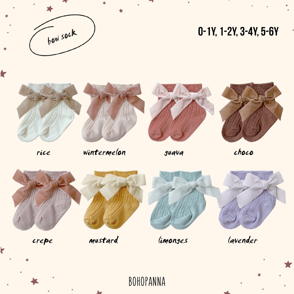 Jual BOHOPANNA - BOW SOCK - Kaos Kaki Bayi | Shopee Indonesia