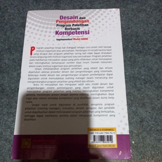 Jual Buku Desain dan Pengembangan Program Pelatihan Berbasis Kompetensi Implementasi Model ADDIE ...