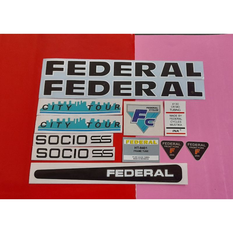 Jual Stiker Sepeda Federal City Tour Socio ss | Shopee Indonesia