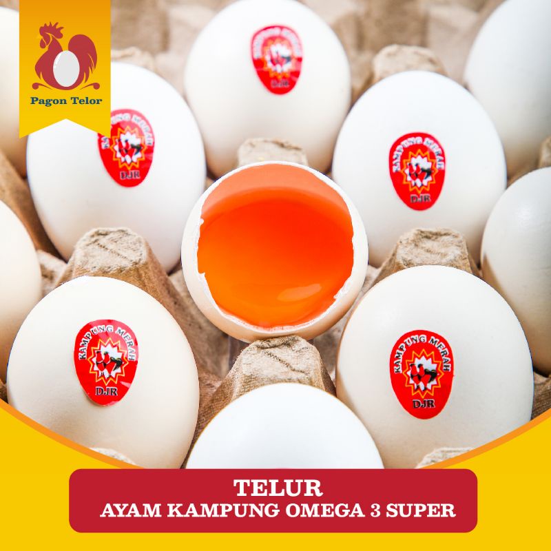Jual TELUR AYAM KAMPUNG OMEGA 3 SUPER PER-BUTIR | Shopee Indonesia