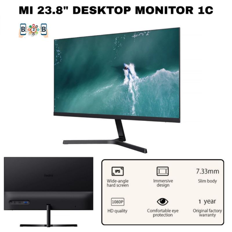 Jual MI 23.8 INCH DESKTOP MONITOR 1C | Shopee Indonesia
