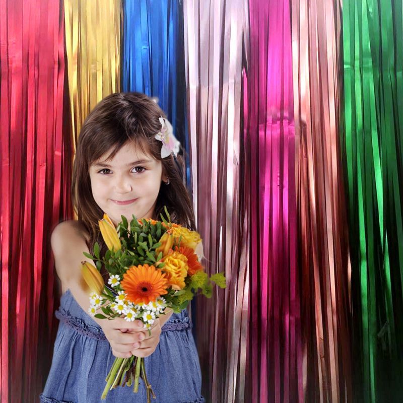 Jual Tirai Foil Curtain Backdrop Dekorasi Ulang Tahun Photobooth wisuda ...