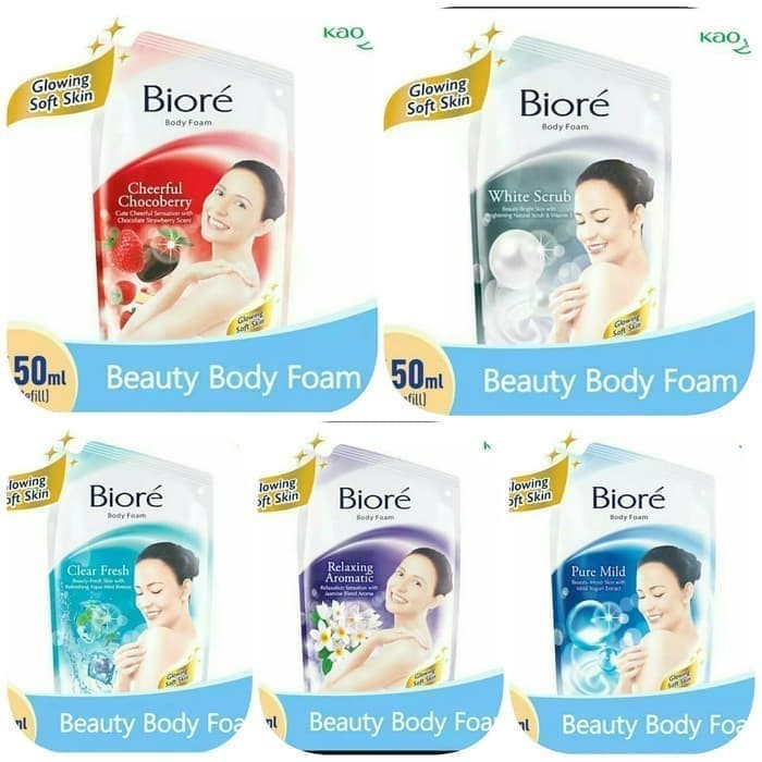 Jual Biore Body Foam Sabun Mandi Cair Refill 450ml | Shopee Indonesia