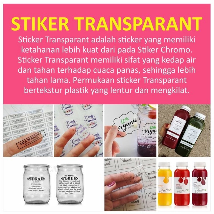 Jual Cetak Stiker Transparant A3 | Shopee Indonesia
