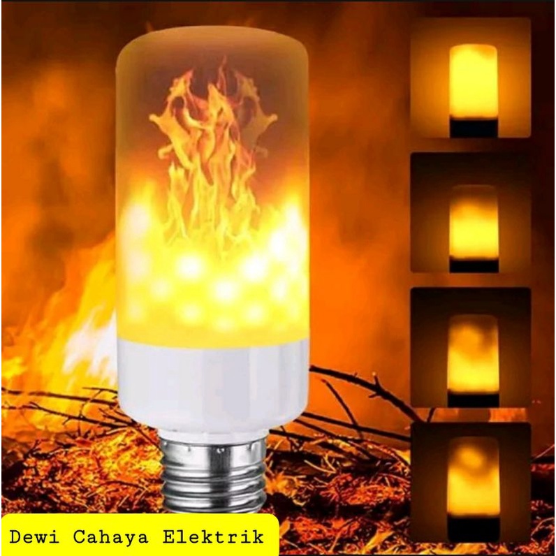 Jual Lampu LED Api 9W - Bohlam Api E27 - LED FIRE FLAME - Lampu Obor ...
