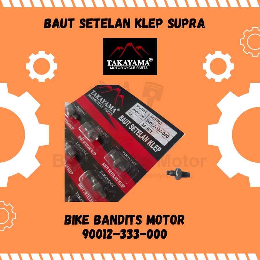 Jual Baut Stelan Klep Supra / Jupiter / Mio / Smash Takayama | Shopee ... Jual Baut Stelan Klep Supra / Jupiter / Mio / Smash Takayama | Shopee ...