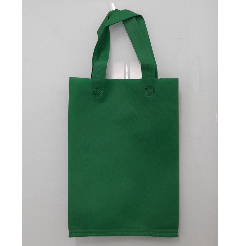 Jual Tas Press Spunbound Tali Goodie Bag Tas Belanja Warna Hijau Tua 25 ...