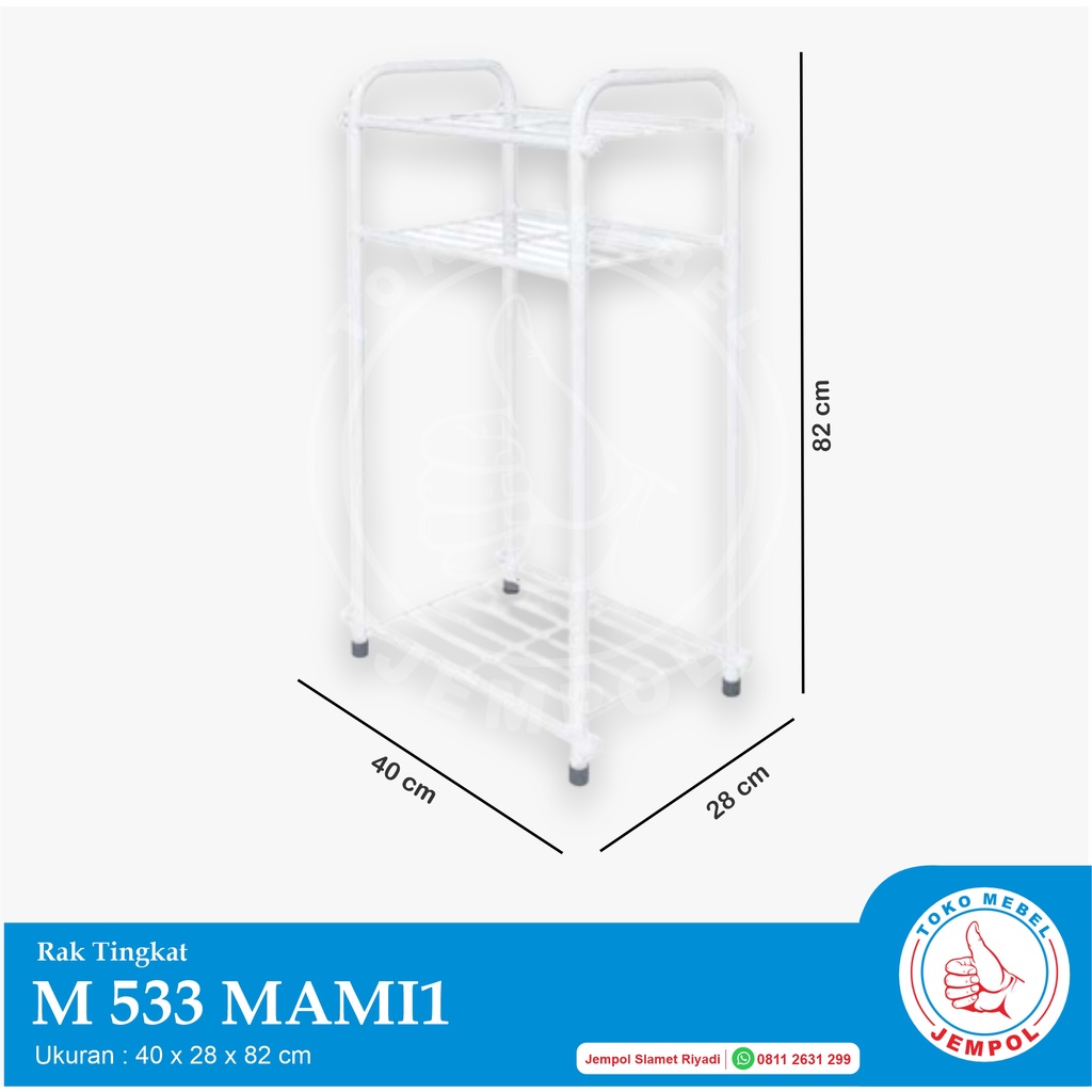 Jual Rak Tingkat M 553 MAMI1/Rak Susun Guci Galon Dispenser/Meja Magicom/Rak Galon Tingkat ...